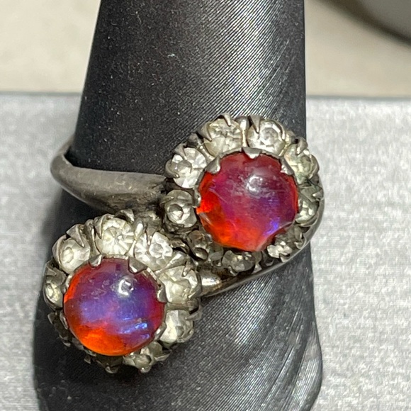 Jewelry | Vintage Vargas Dragons Breath Rhinestone Sterling Size 625 ...